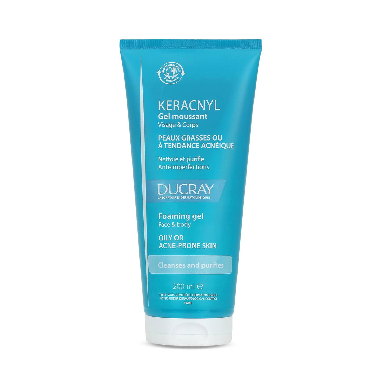Ducray Keracnyl Gel Moussant 200ml – The Dermatology Store